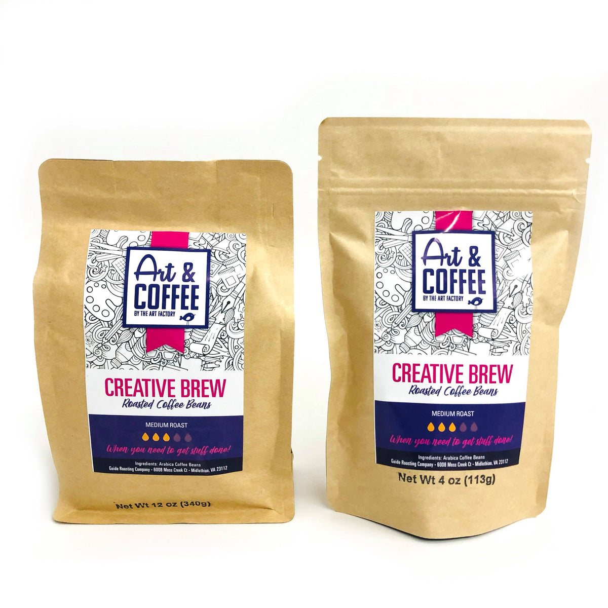 Creative Brew Roasted Coffee Beans – Art Factory Play Cafe and Party Place